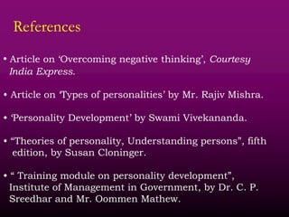 Personality development & Types of Personality | PPTX