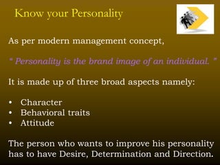 Personality development & Types of Personality | PPTX