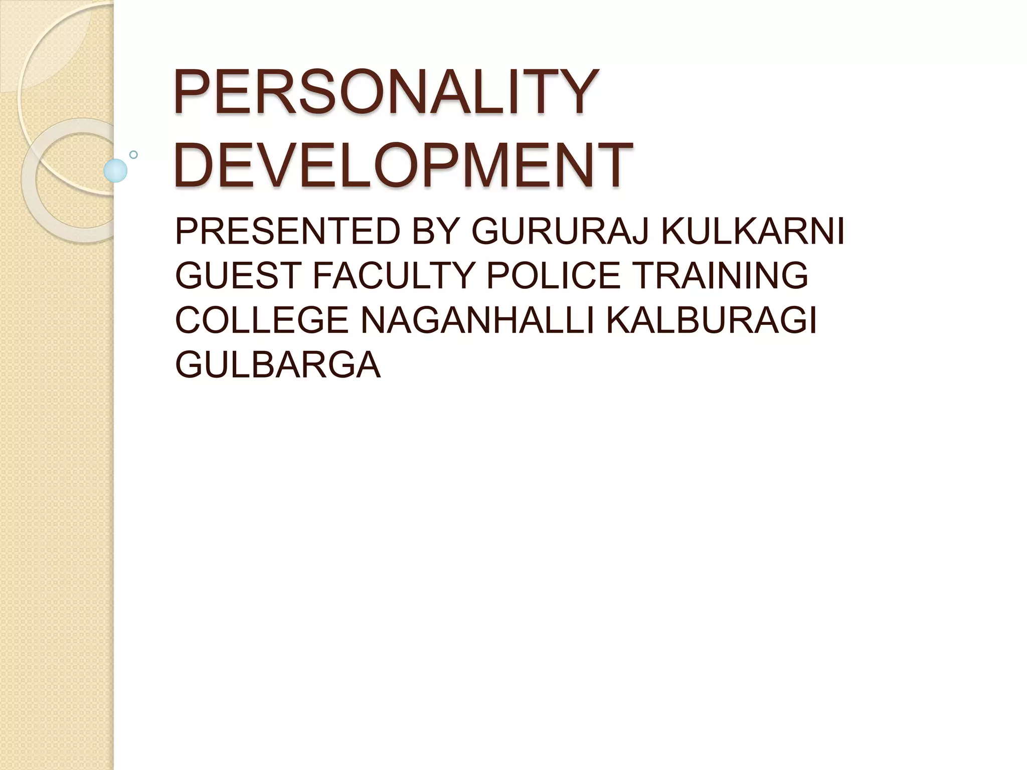 Personality development | PPT