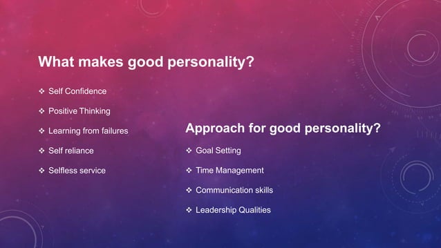 Personality development | PPT