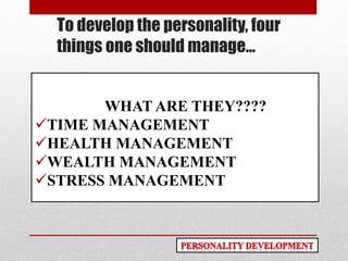 Personality development | PPTX