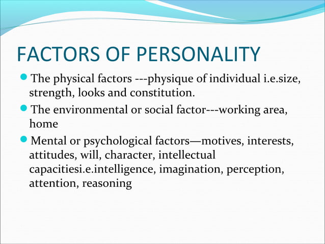 Personality development | PPT