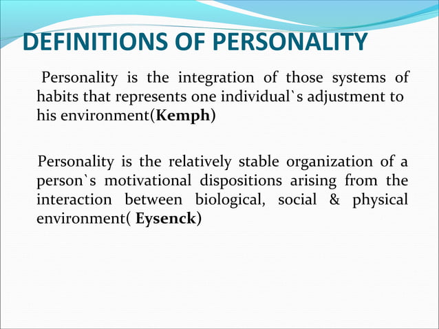 Personality development | PPT