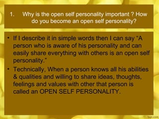 Personality Development Presentation | PPT