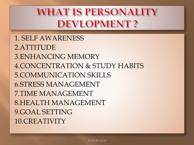 Personality development | PPT