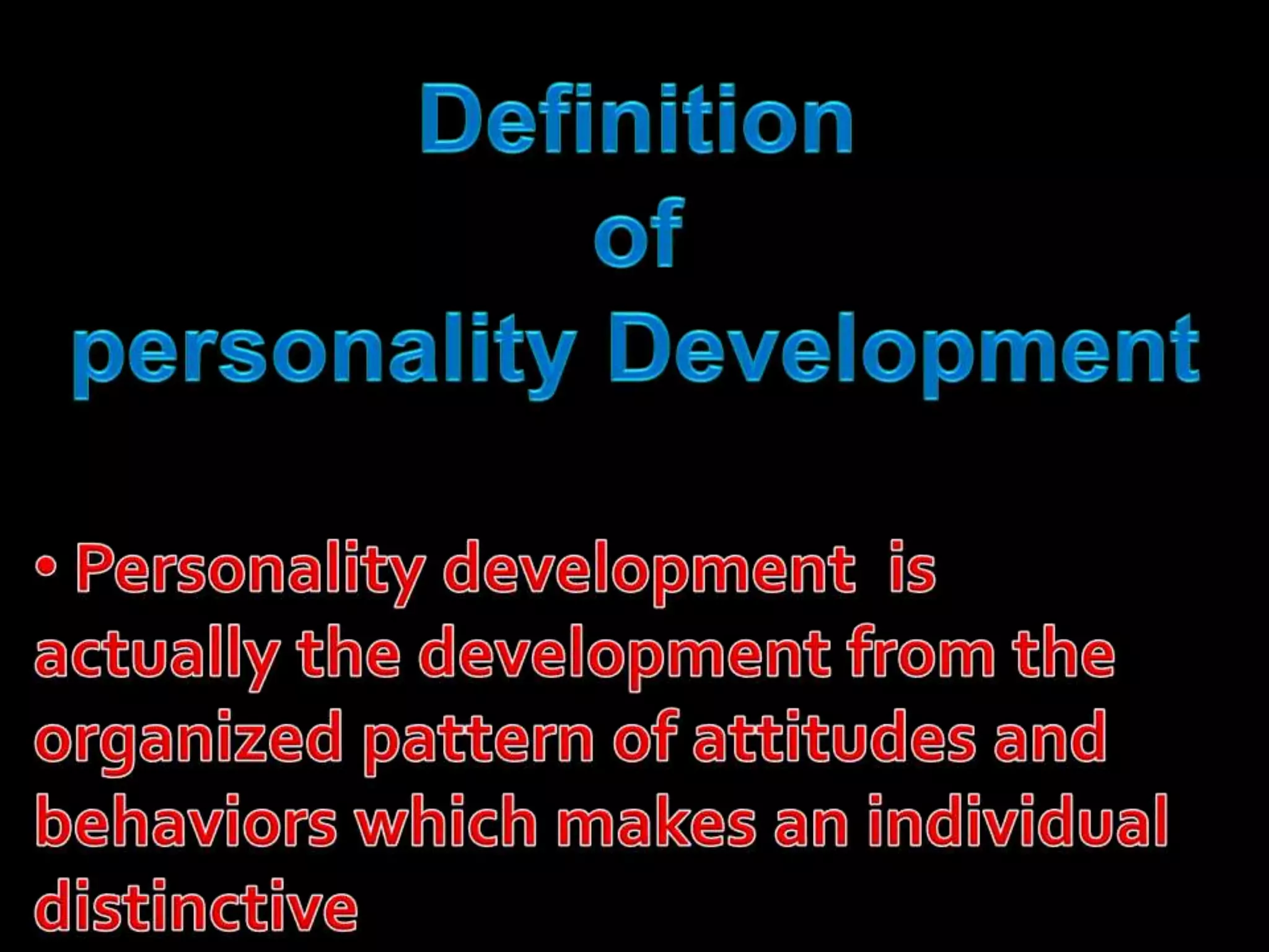 Personality development | PPT