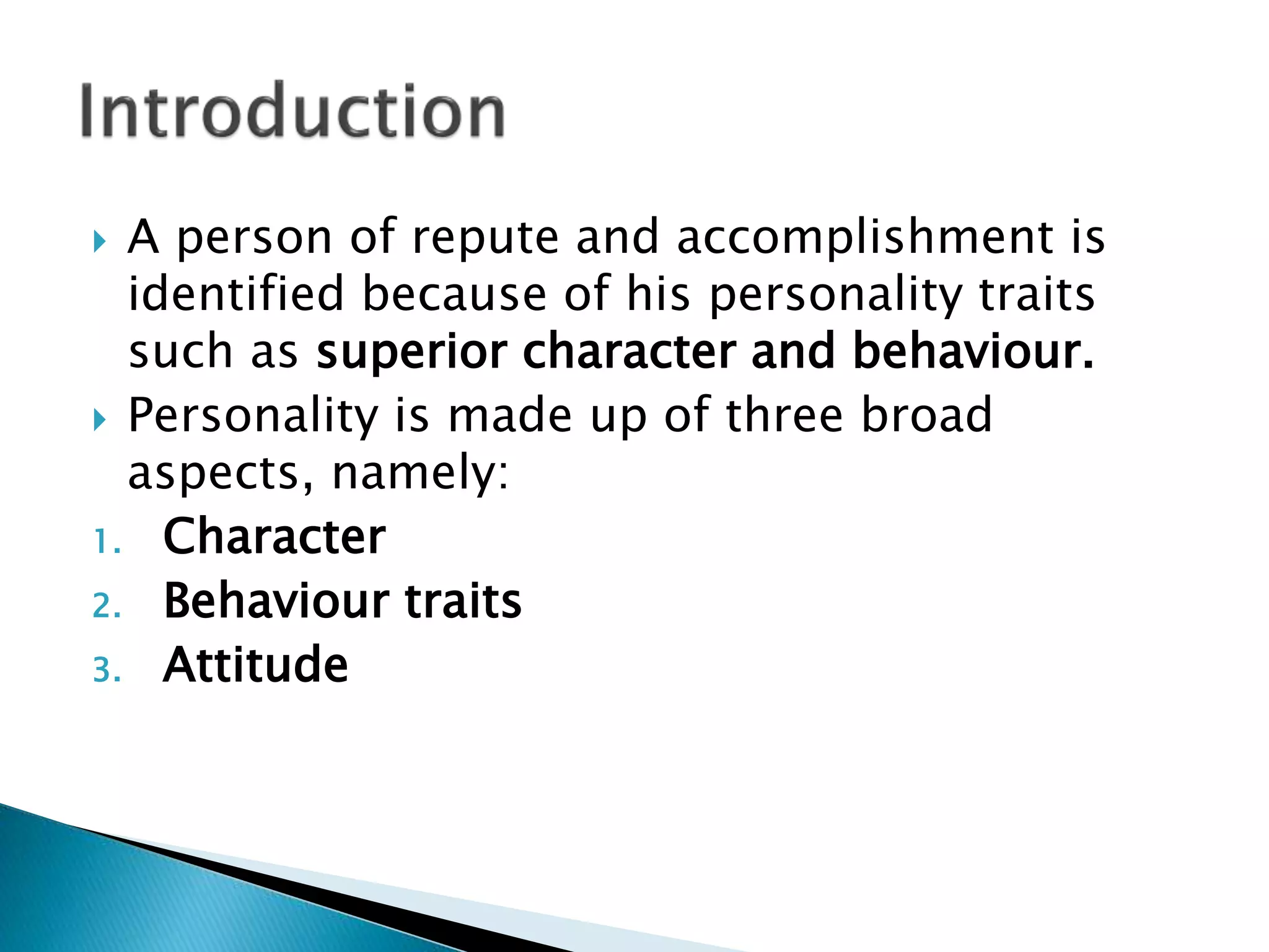 Personality development | PPTX