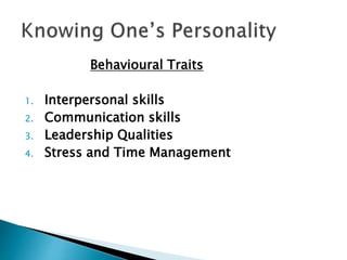 Personality development | PPTX
