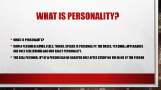 Personality development introduction | PPTX