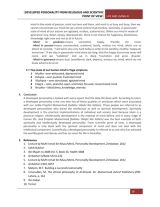 Personality development | DOCX