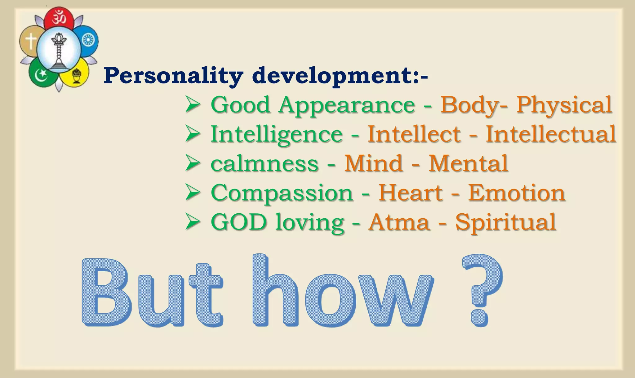 PERSONALITY DEVELOPMENT | PPTX