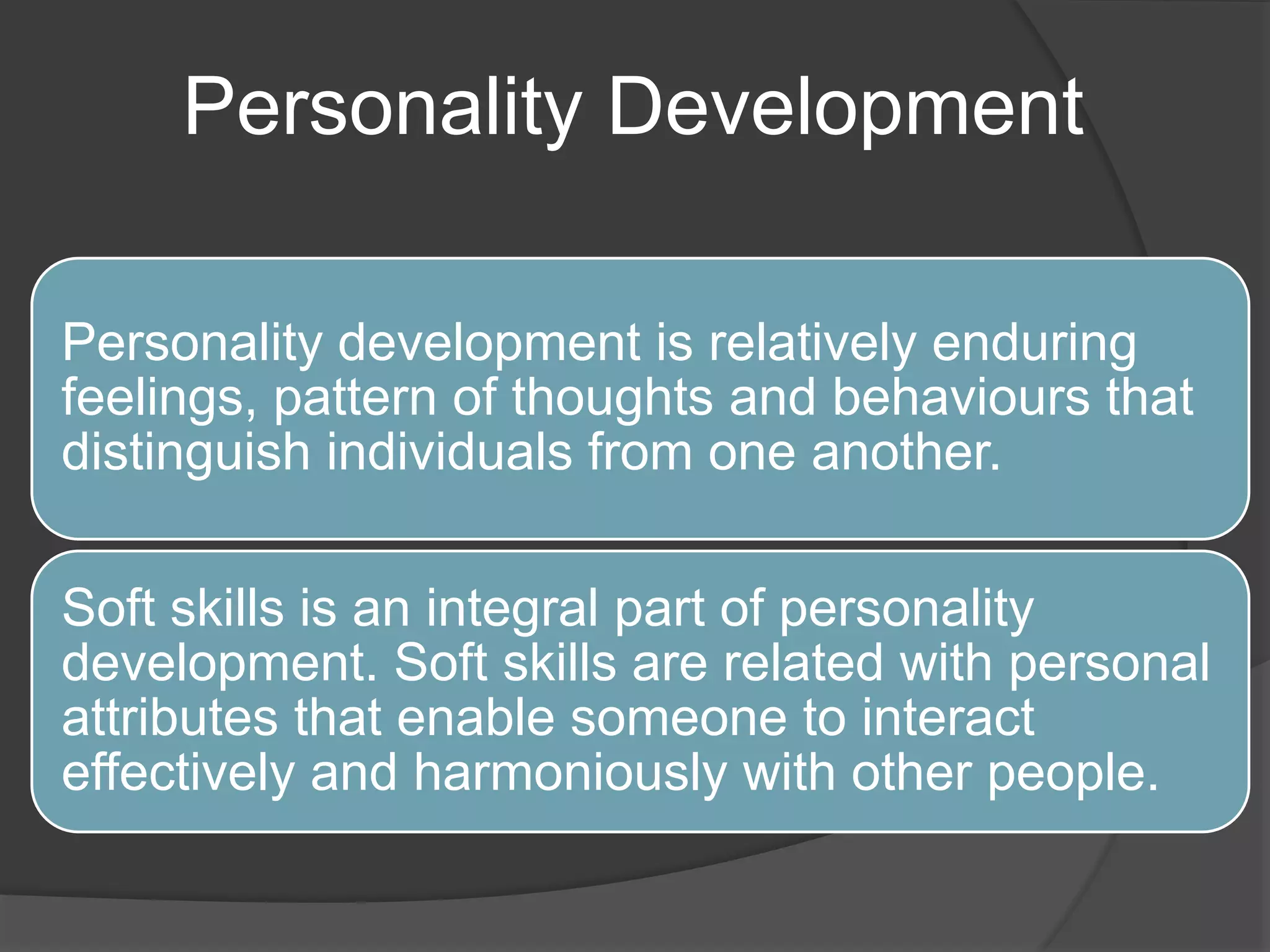 Personality Development and Career orientation | PPTX