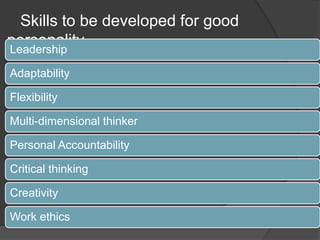 Personality Development and Career orientation | PPTX