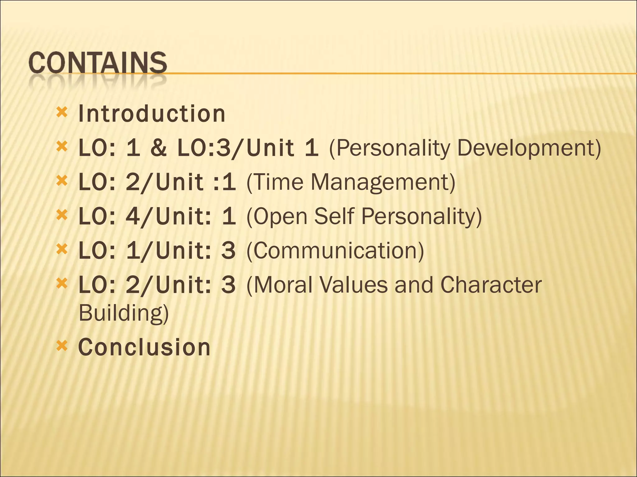 Frankfinn Personality Development Assignment | PPT