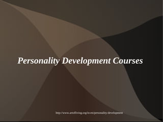 Personality development courses | PPT