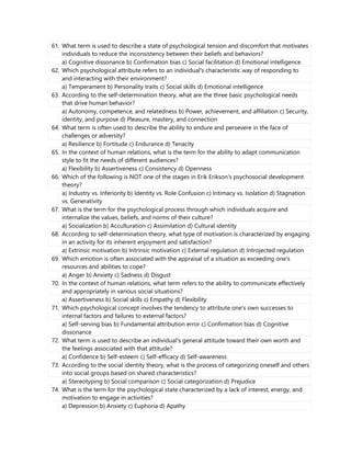 Personality_Development_FINAL_EXAM.docx | Mental Health | Diseases and ...