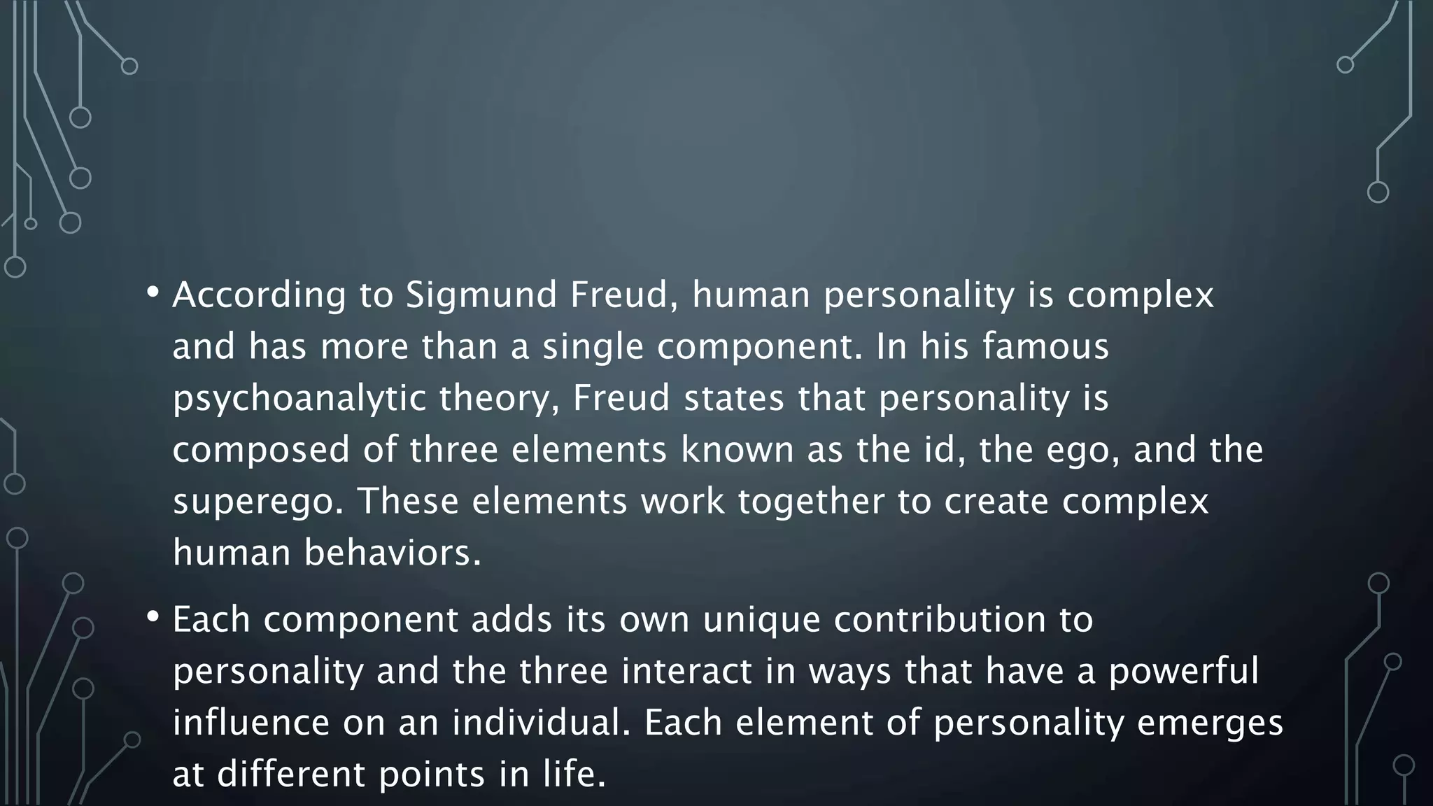 Personality development freud theory | PPTX