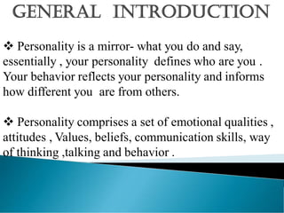 Personality development (mam) | PDF
