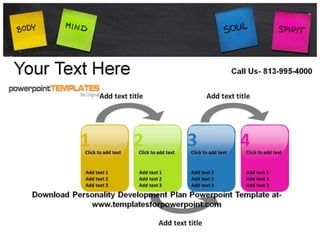 Download Personality Development Plan Powerpoint Template | PPTX