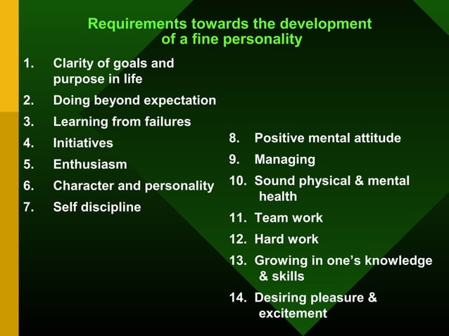 Personality development sd | PPT
