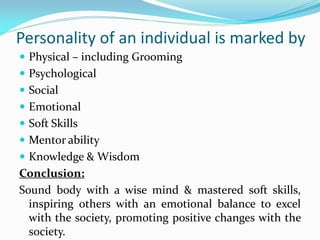 Personality Development Tips | PPT