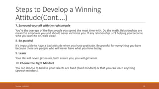 Personality development & winning attitude | PPTX