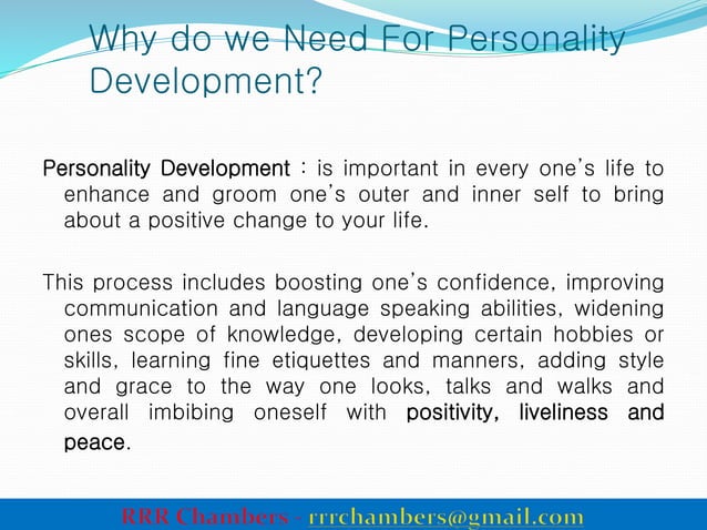 PERSONALITY DEVLOPMENT - PPT.ppt PRESENTATION | PPTX