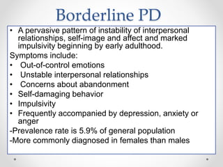 Personality disorder | PPTX