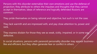 Personality disorder | PPTX