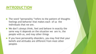 Personality disorder | PPT