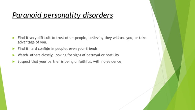 Personality disorder | PPT
