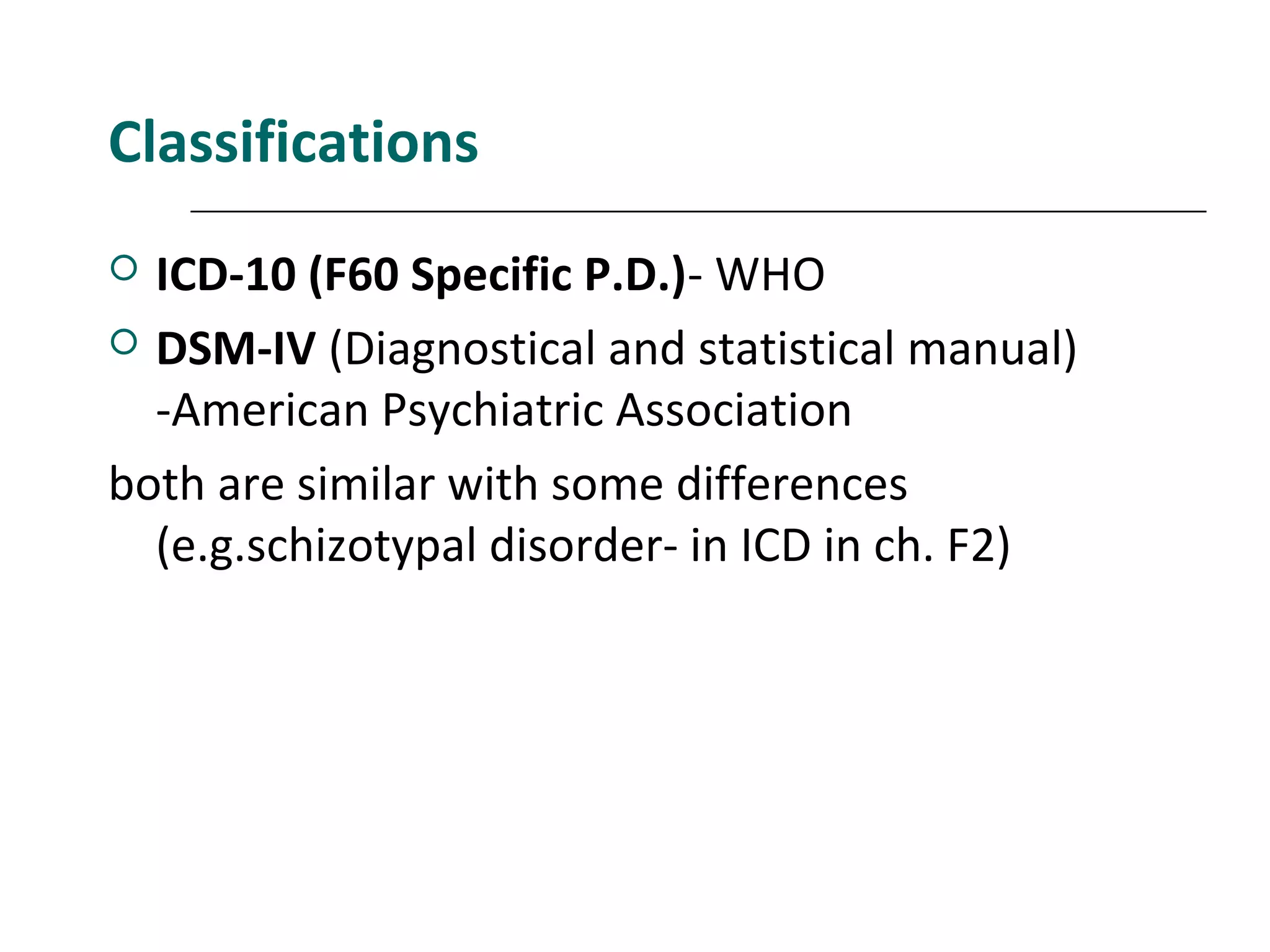 Personality disorder | PPT