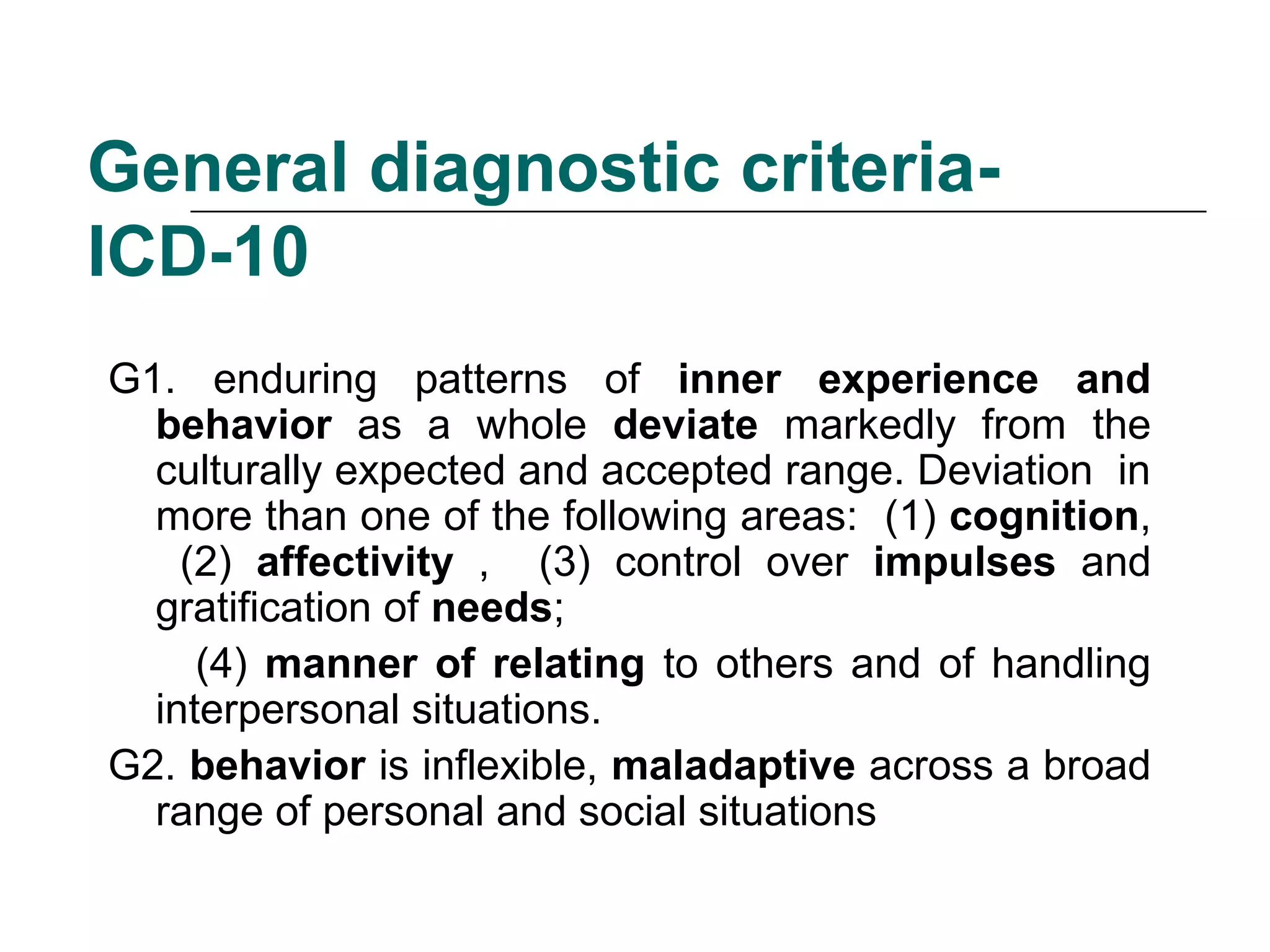 Personality disorder | PPT