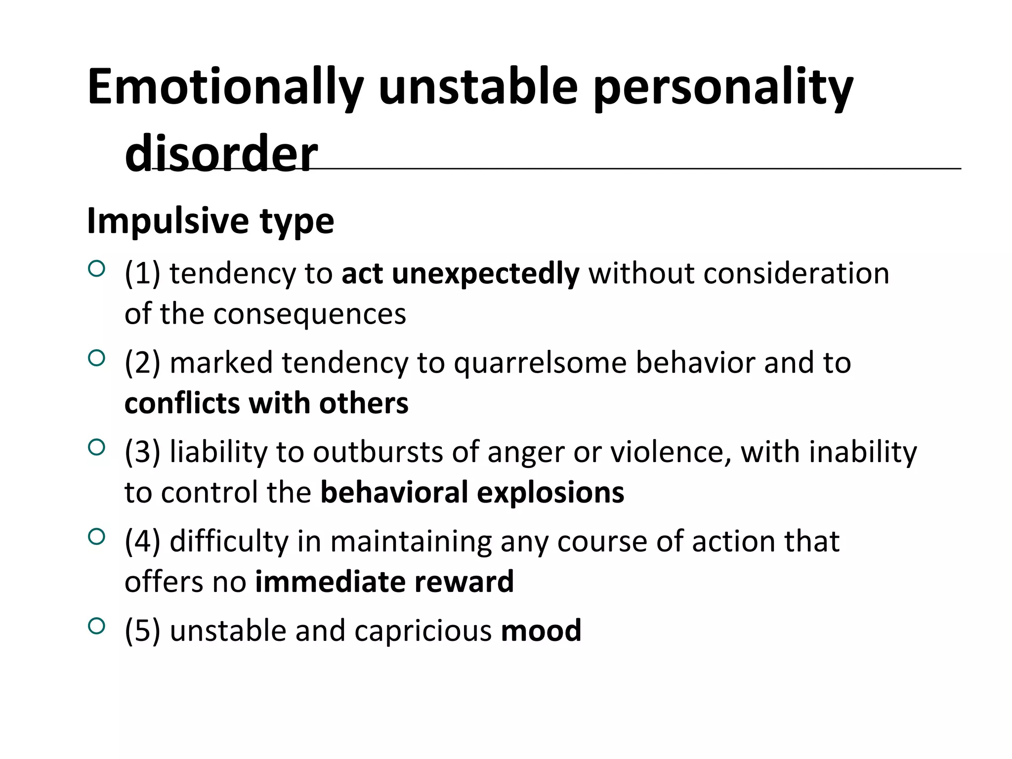 Personality disorder | PPT
