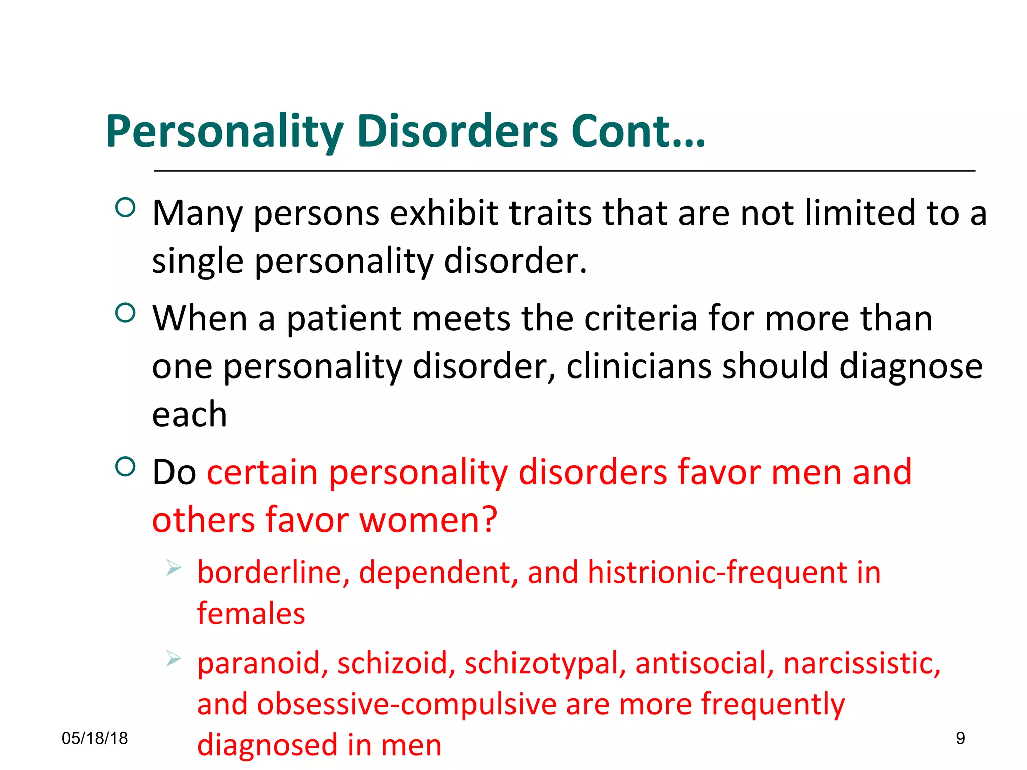 Personality disorder | PPT