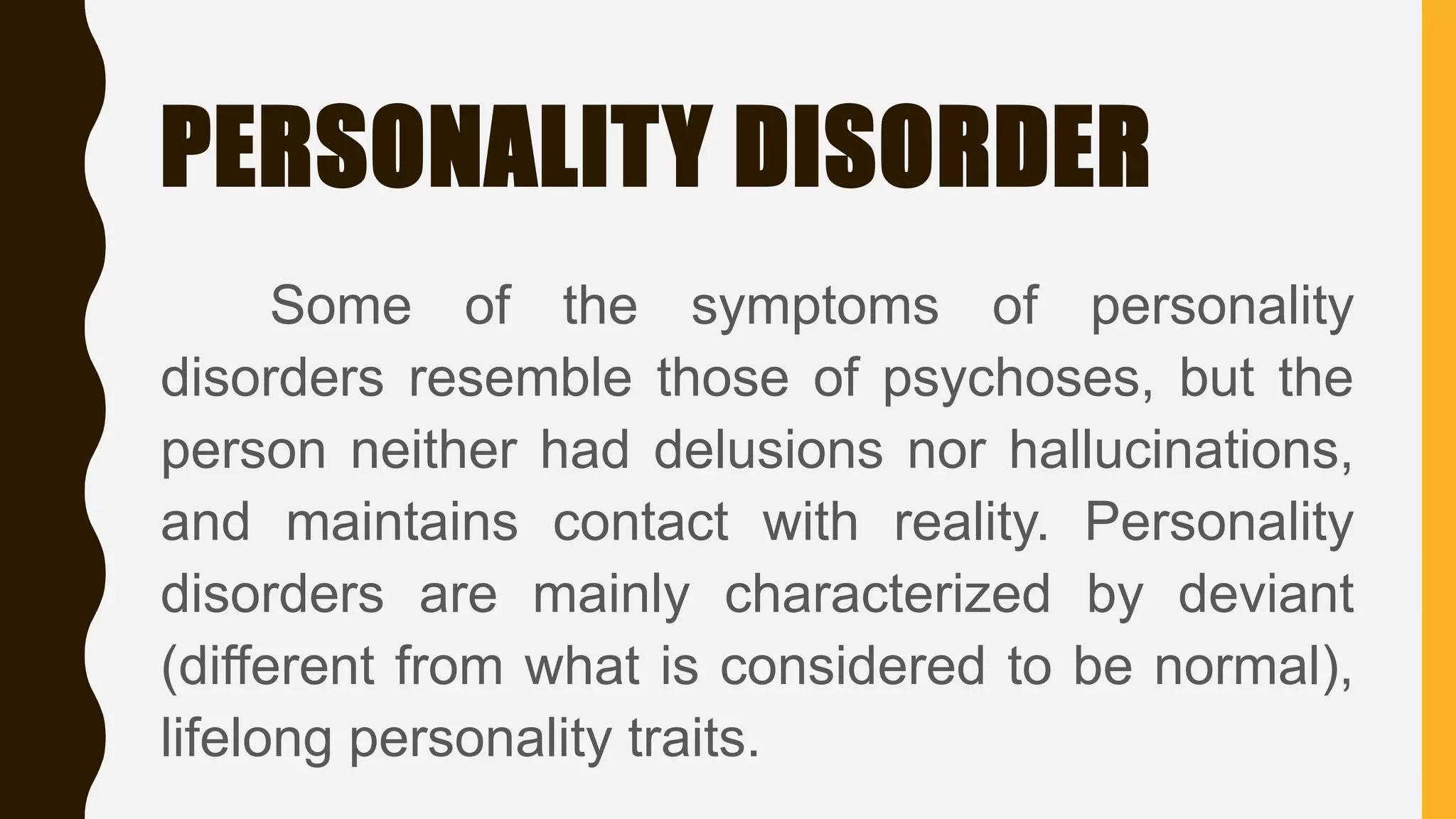 Personality disorder | PPT