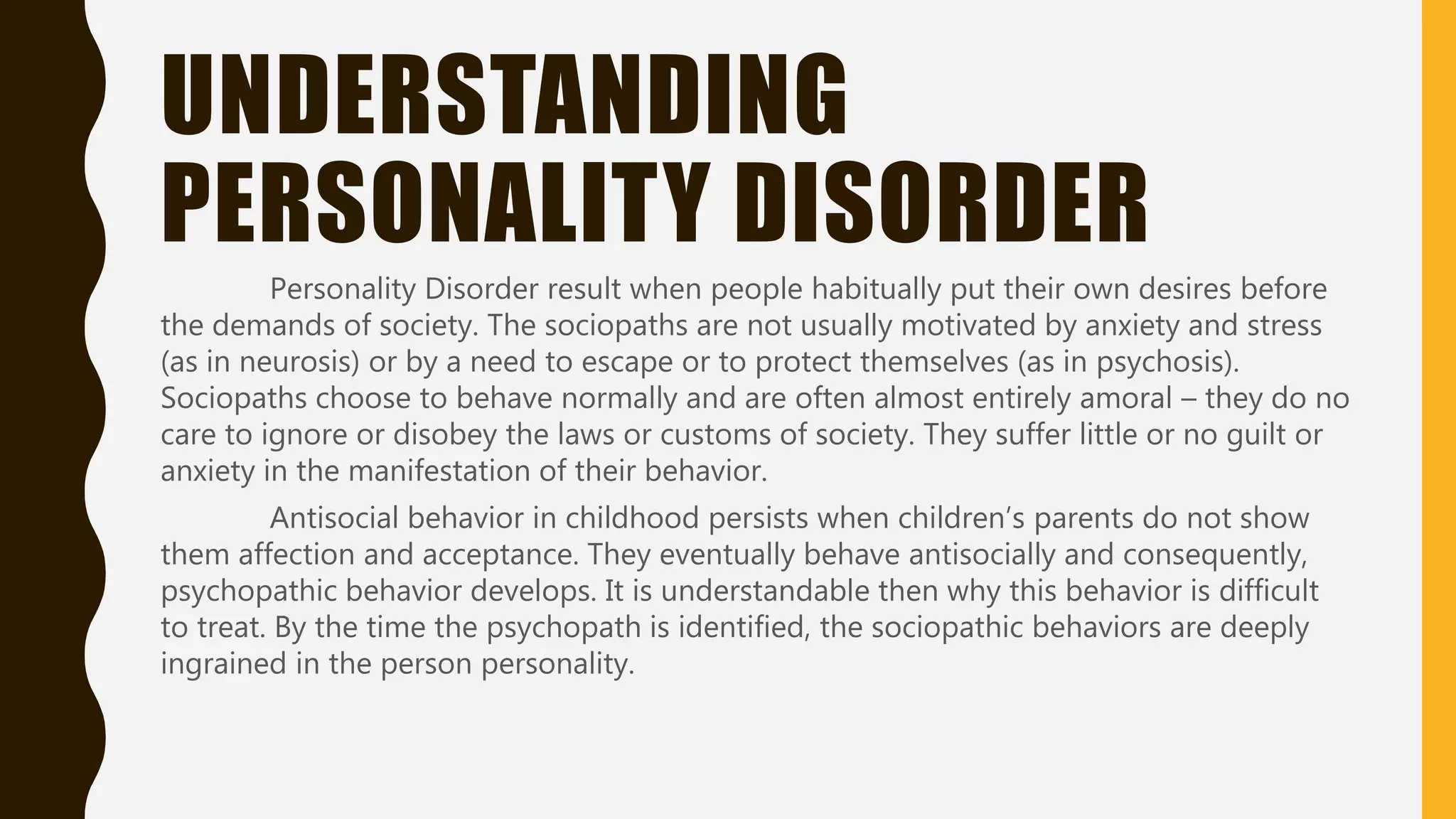 Personality disorder | PPT