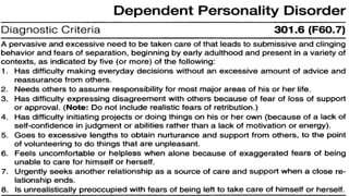 Personality disorder - cluster C | PPTX