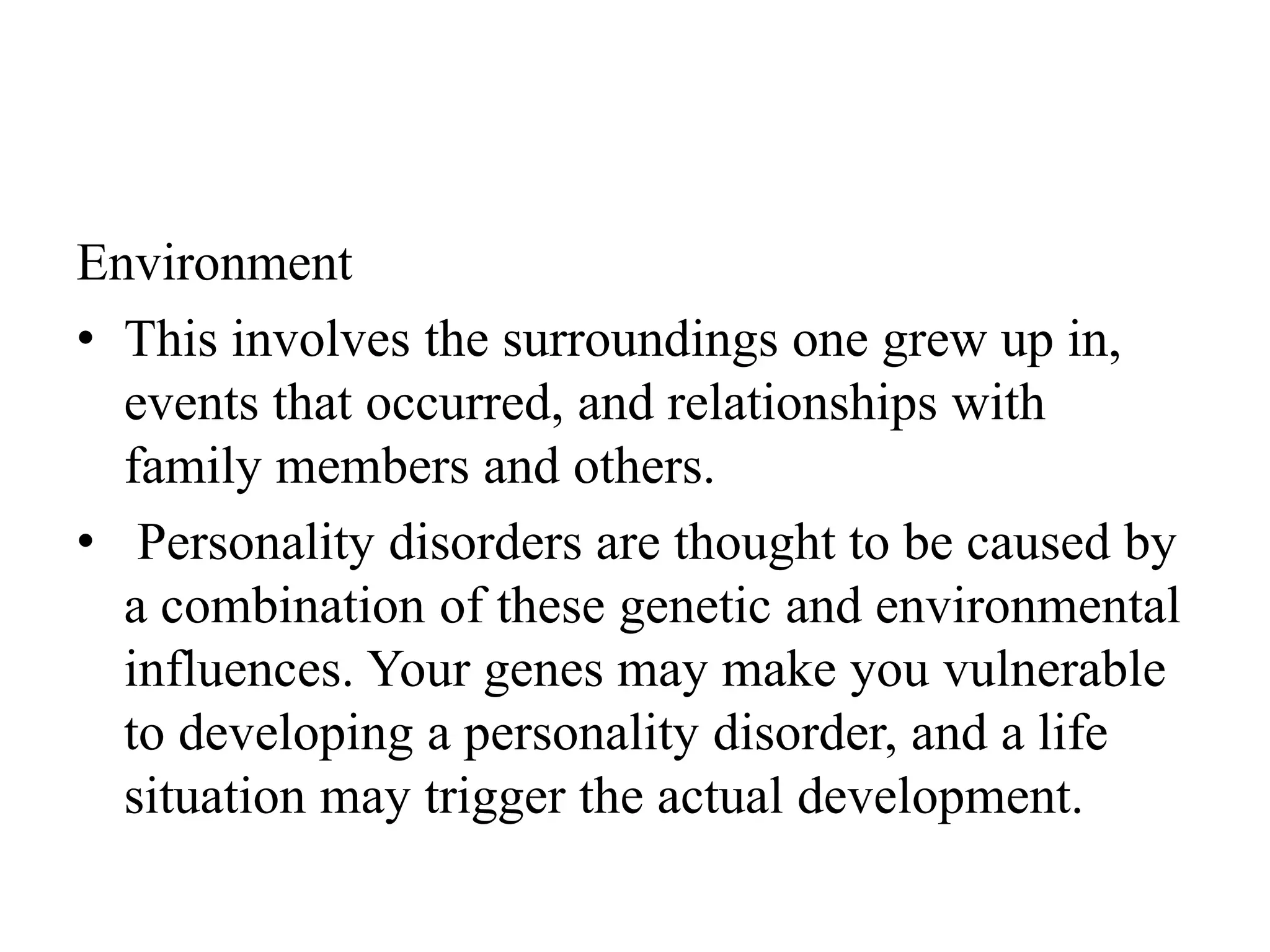 Personality disorder and its management | PPTX