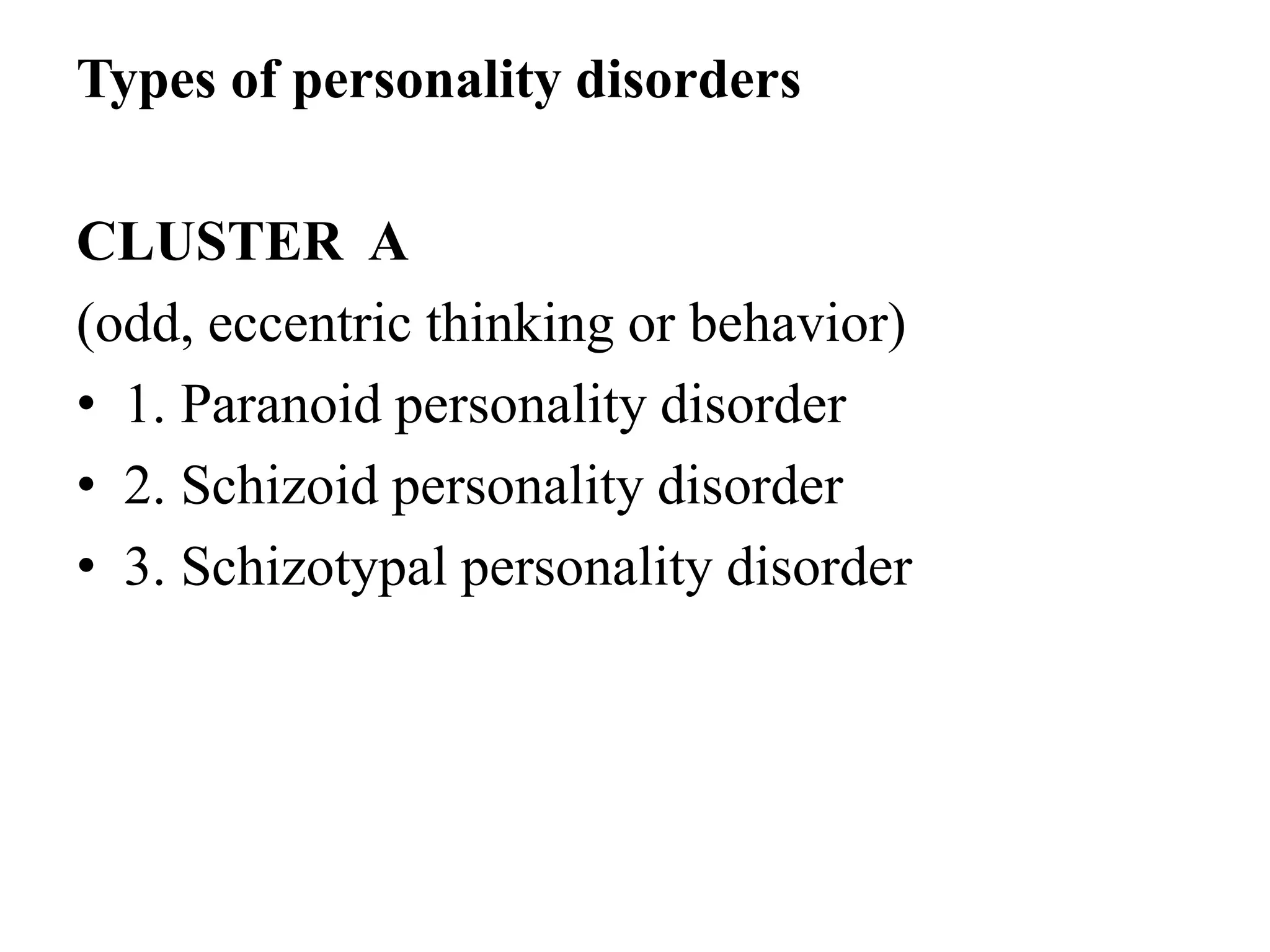Personality disorder and its management | PPTX