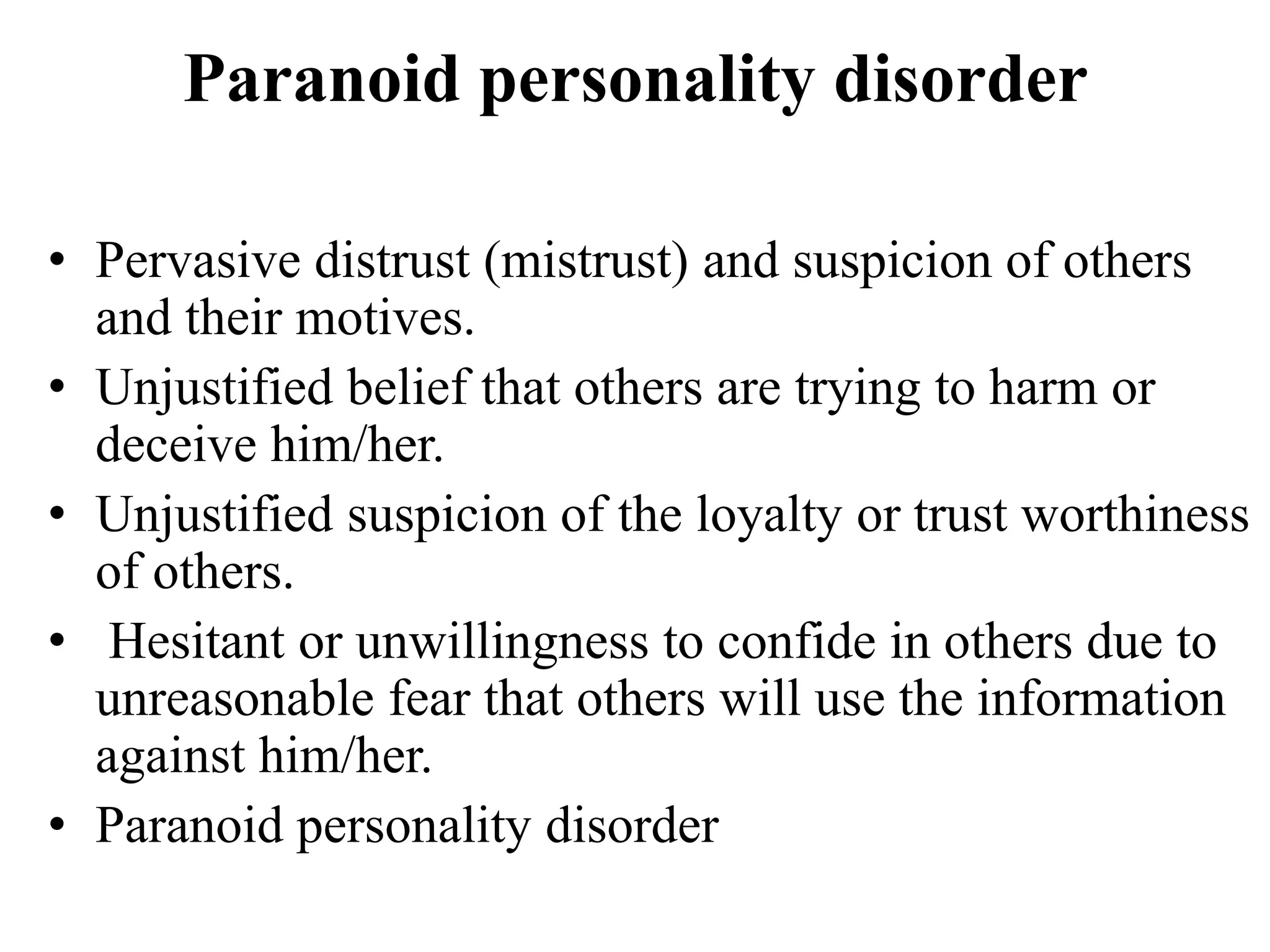 Personality disorder and its management | PPTX