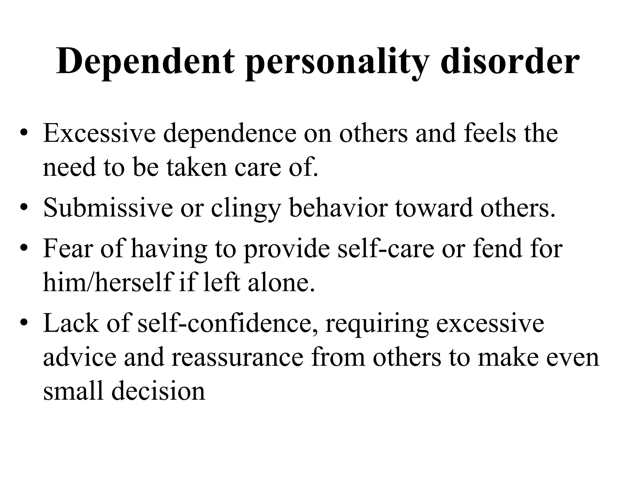 Personality disorder and its management | PPTX