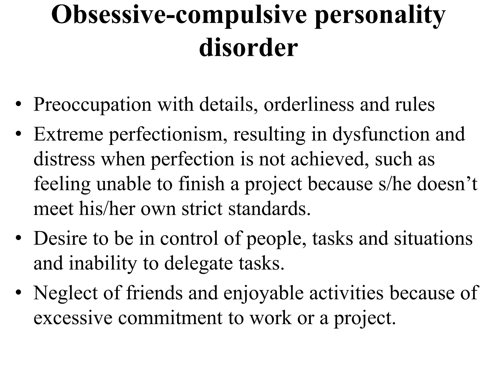 Personality disorder and its management | PPTX