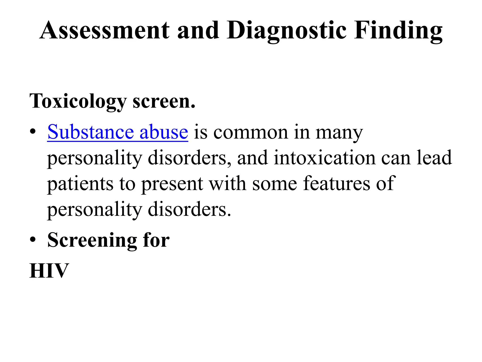 Personality disorder and its management | PPTX