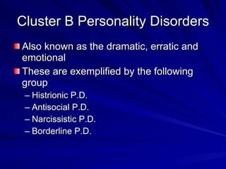 Personality disorders-SEC.A | PPT