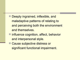 Personality disorders | PPT