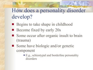 Personality Disorders | PPT