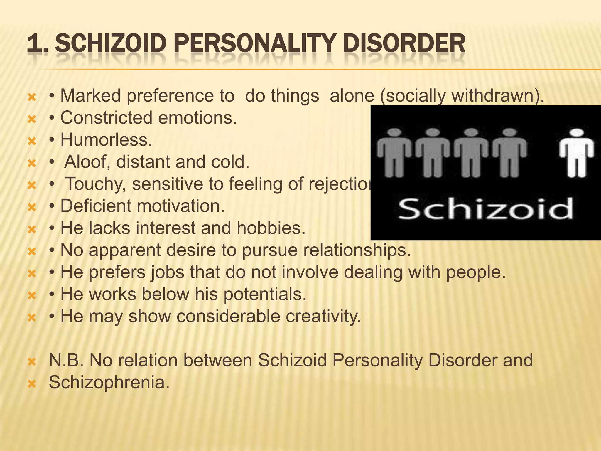 Personality disorders | PPTX