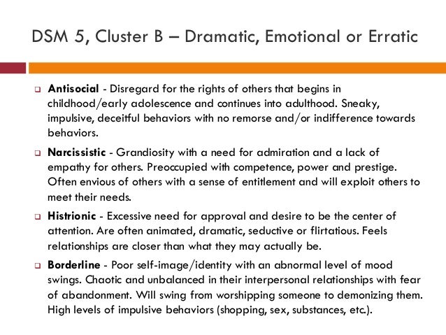 Personality disorders