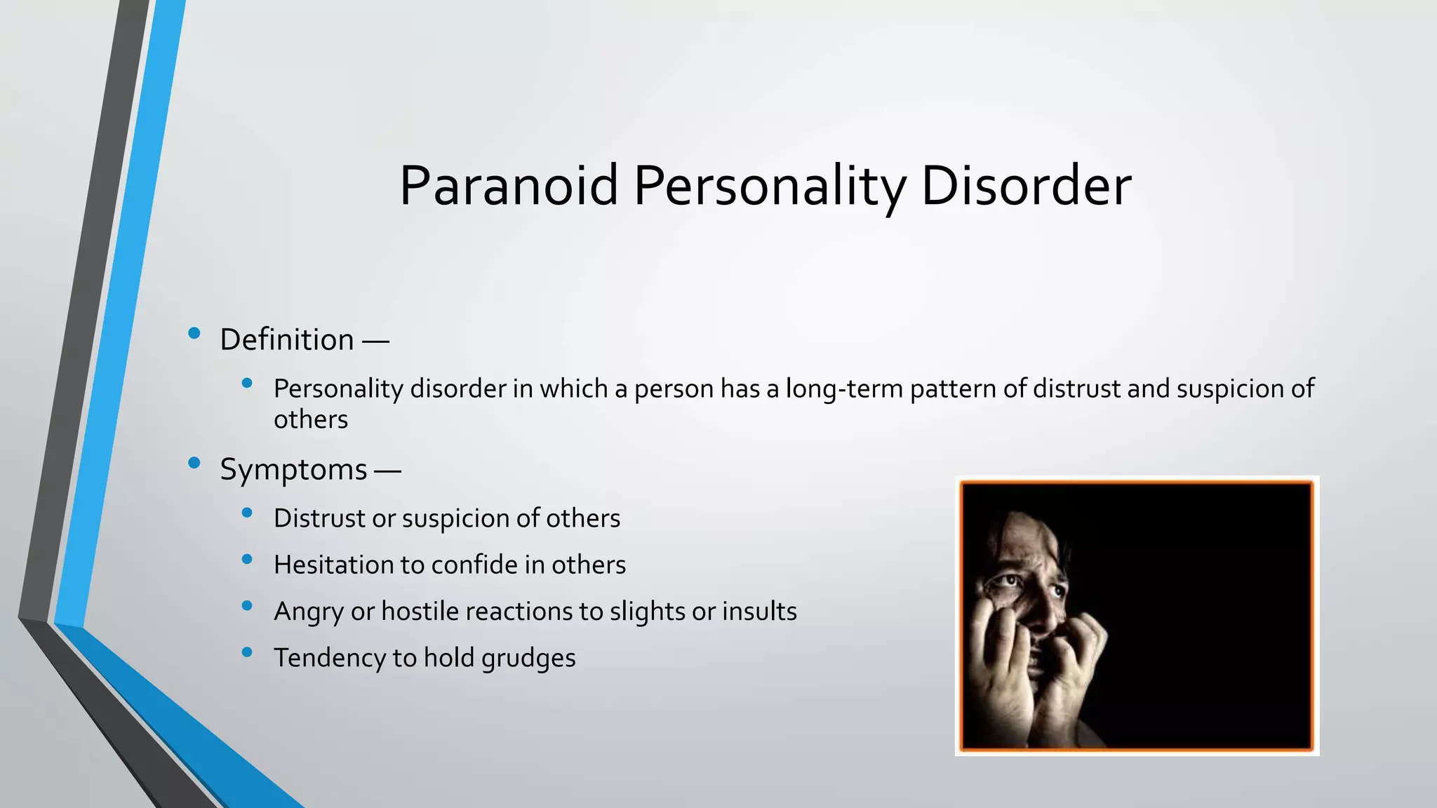 Personality disorders powerpoint | PPTX